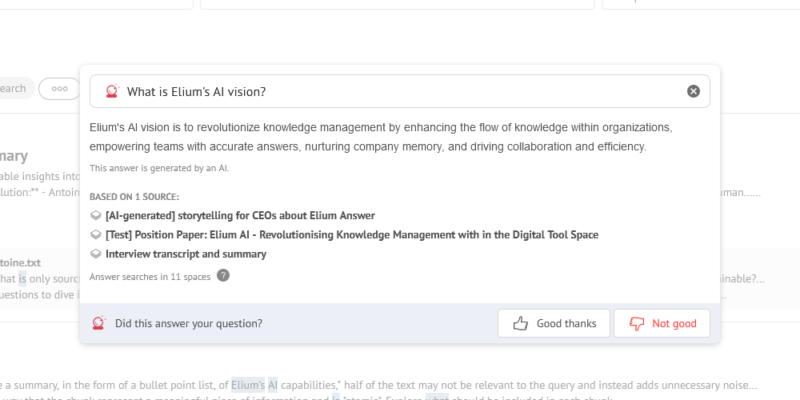 Accelerating knowledge management with artificial intelligence - Elium